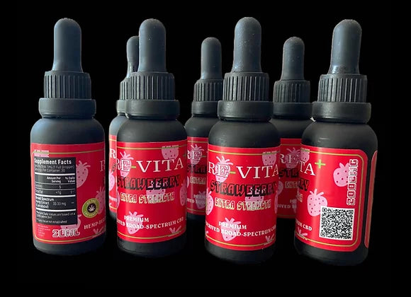 Human CBD Oil- 🍓 Extra Strength – Re-Vita+